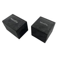China Luxury Grey Velvet Jewelry Packaging Box For Ring Wedding Earring Pendant Necklace for sale