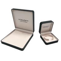 China WOOD PU SUEDETTE Round Corner Jewelry Packaging Box For Ring Pendant for sale