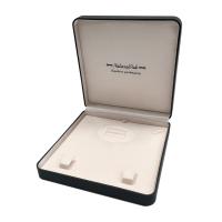 China WOOD PU SUEDETTE Round Corner Jewelry Packaging Box For Ring Pendant for sale