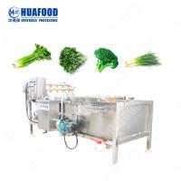 China Automatic fruit and vegetable processing line spinach washing and drying machine for sale