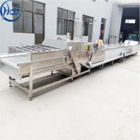 China Automatic fruit and vegetable processing line spinach washing and drying machine for sale