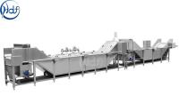 China Automatic fruit and vegetable processing equipment Clean/peeled/dry/cut carrot processing line for sale