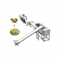 China Half-Fried Potatoes Line Capacity 500Kg Potato French Fries Line Gas Frying Automatic Frozen French Fry Productionn Line Machine for sale