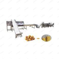 China Half-Fried Potatoes Line Capacity 500Kg Potato French Fries Line Gas Frying Automatic Frozen French Fry Productionn Line Machine for sale