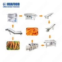 China High Speed Line Vegetable Roller Cleaning Carrot Potato Cutting Washing And Peeling Machine for sale