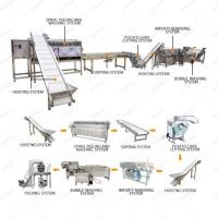 China Large capacity potato processing vegetable cutting and washing machine electric potato peeler for sale