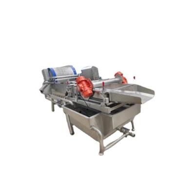 China Automatic Fruit and Vegetable Wool Roller Bubble Cleaning and Drying Production Line for sale
