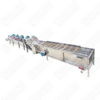 China Farm Fruit And Vegetable Production Line Vegetable Cleaning Production Line Select Cleaning And Drying Production Line for sale