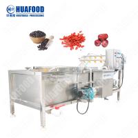 China Aquatic Delicate Frame Vegetable Equipment Pepper Cleaning Vegetable and Fruit Salad Air Bubble Washing Machine for sale