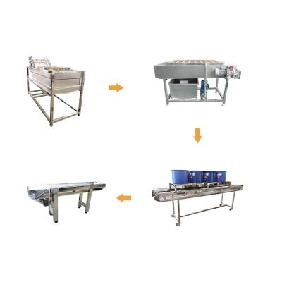 China Hot selling Garlic Onion Carrot Washing Peeling Making Machine by Huafood for sale