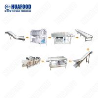 China Stainless Steel Peeler And Washer Machine Clean Vegetables Production Line Cherry Washing Machine for sale