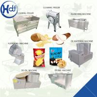 China popular potato finger chips making machine half fried french fries machine frozen production line manufacturer for sale