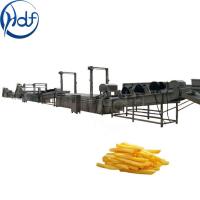 China 100-3000Kg/H Potato French Fries Making Machine Frozen Finger Potato Chips Product Line for sale