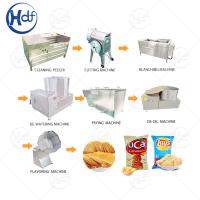 China Crispy industrial potato chips making machine full automatic production line fry frozen french fries machine price for sale