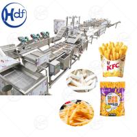 China Frozen French Fries Potato Chips Making Machine Production Line With Full Automatic for sale