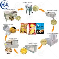 China Full Automatic Frozen French Fries Potato Chips Making Machine Production Line for sale