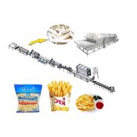 China Industrial Potato Chips production Making 100-1000Kg Automatic Frozen French Fries Production Line for sale