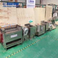 China automatic potato chips manufacturing semi-automatic frozen french fries processing line for sale