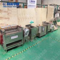 China automatic potato chips manufacturing semi-automatic frozen french fries processing line for sale
