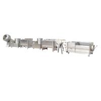 China Large potato chip frying line leisure food factory equipment KFC potato chip chicken leg frying line for sale