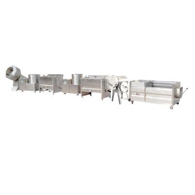 China Large potato chip frying line leisure food factory equipment KFC potato chip chicken leg frying line for sale