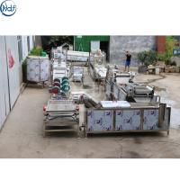 China Large potato chip frying line leisure food factory equipment KFC potato chip chicken leg frying line for sale