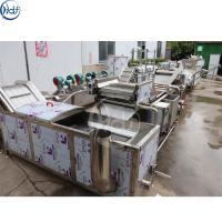 China Large potato chip frying line leisure food factory equipment KFC potato chip chicken leg frying line for sale
