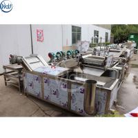 China Large potato chip frying line leisure food factory equipment KFC potato chip chicken leg frying line for sale