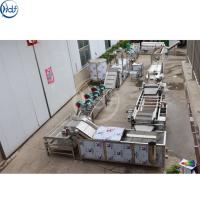 China Large potato chip frying line leisure food factory equipment KFC potato chip chicken leg frying line for sale