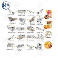 China Industrial potato peeling and cutting machine potato washer potato peeler and cutter french fries production line for sale