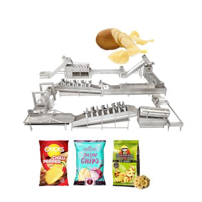 China Stable Performance Potato Chips Production Line Chips Machines Potato Chips Making Line 1/4 French Fries Production Line for sale