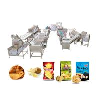 China Small Scale Frozen French Fries Production Line Potato Chips Processing Line Continuous Gas Potato Chips Production Line for sale