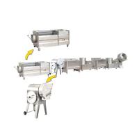 China Semi-automatic French Fries Potato Chips Line Automatic Potato Chip Production Line Frozen French Fry Making Line for sale