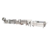 China French Fries Production Line Semi Automatic 100kg/h Potato Chips Production Line Banana Chip Production Line for sale