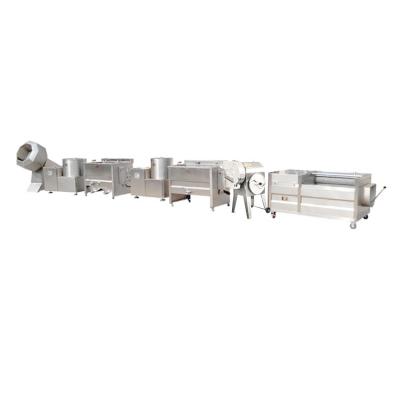 China French Fries Production Line Semi Automatic 100kg/h Potato Chips Production Line Banana Chip Production Line for sale