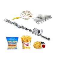 China Semi Automatic Frozen French Fries Processing Line Automatic Manufacturing French Fries Line French Fries Chips Production Line for sale