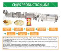 China Potato Chips Full Automatic Processing Machine Automatic Potato Chips Production Line Frozen French Fries Potato Line for sale