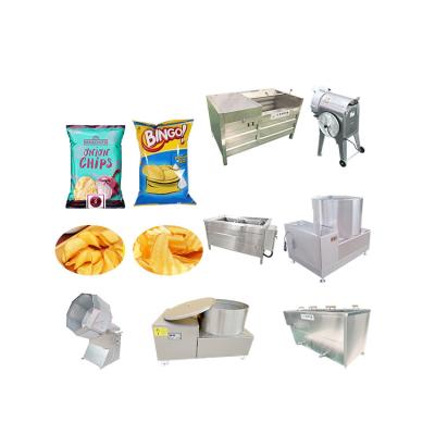 China Potato Chips Full Automatic Production Line French Fries Production Plant Small Scale Potato Chips Making Machine for sale
