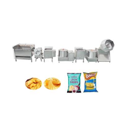 China Frozen Chips Production Line Automated Fruits Vegetable Bubble Washing Machine Potato chip factory for sale