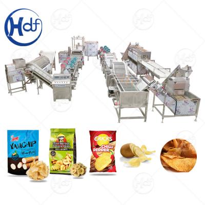 China Frozen Fried French Fries Processing Machine Automatic Potato Chips Crisps Processing Line Potato Chips Making Line for sale