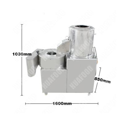 China Electrolysis Brush Roller Cleaning Carrot Cassava Potato Turmeric Ginger Washing Peeling Machine for sale