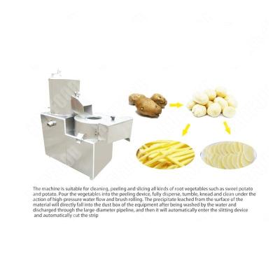 China Air Compressor Vegetable Fruit Ginger Potato Roller Peeler Washing Peeling Cleaning Machine for sale