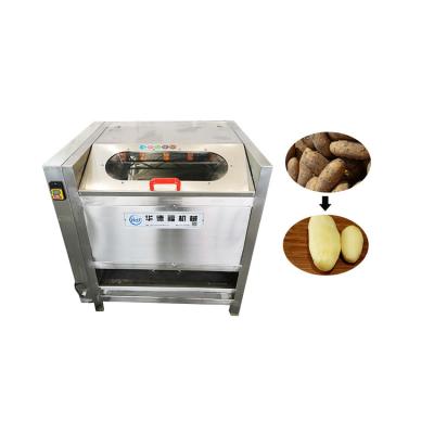 China Industrial french fries production line potato washing and peeling machine for sale