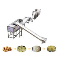China 500Kg Potato Frozen French Fries Making Machine Multifunctional for sale