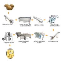 China Sweet Potato Chips Production Line Frying Processing Equipment for sale