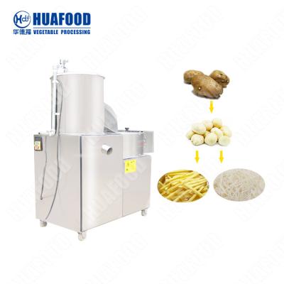 China Plastic Cucumber Onion Cutting Machine Vegetable Cutter Wash Peel Cut Potatoes Machine With Low Price for sale