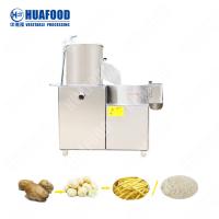 China SUS 304 Stainless Steel Potato Chips Washing Machine Potato Peeling Cutting Machine With CE Certificate for sale