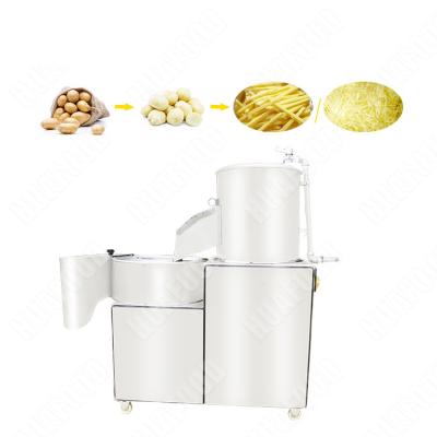 China Half-Fried Potatoes Line Capacity 500Kg Potato French Fries Line Gas Frying Automatic Frozen French Fry Productionn Line Machine for sale