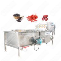 China Long Service Life Fruit And Vegetable Air Bubble Cleaner 2500Kg/Hr Foshan for sale