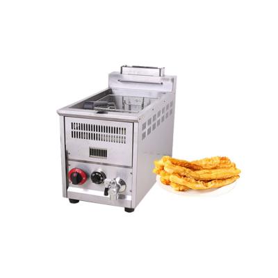 China Stainless steel corn dog chicken deep fryer single tanks for sale